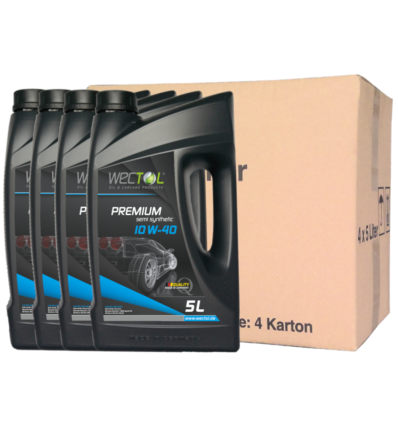 WECTOL Motoröl 10W-40 Premium 10W-40 / 4 x 5 Liter